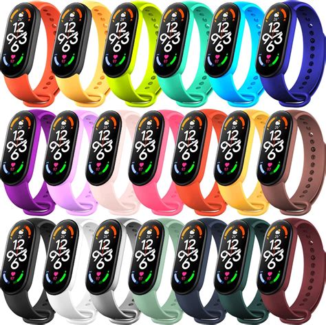 Higgs 18 Pack Bracelets Compatible Avec Bracelet Xiaomi Mi Band 7 Mi