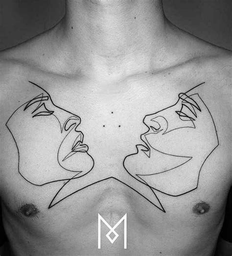 Simples Y Bellos Este Artista Especialista En Tatuajes De Una Sola