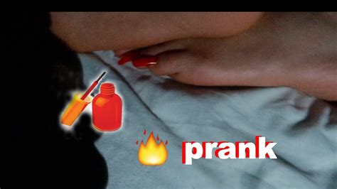 SUPER GLUING NAILS ON MY BROTHERS TOES Prank YouTube