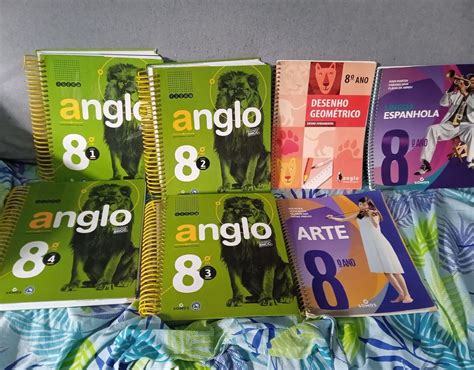 Kit Completo De Apostilas Do A O Da Anglo Ano Perfeito Estado