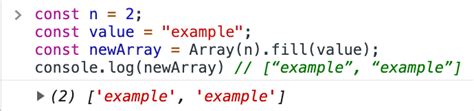 how to initialize an array with values in javascript atomized objects