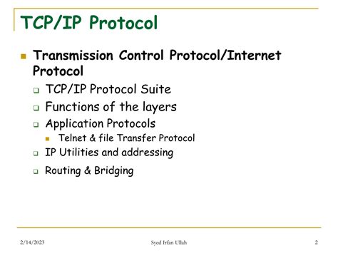 Solution Tcp Ip Transmission Control Protocol Lecture Studypool
