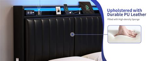 Amazon Queen Size Floating Bed Frame With Ergonomic Hidden Storage