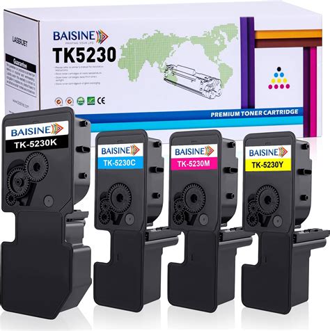BAISINE 4 Pack Ecosys P5021cdw Toner Kompatibel Kyocera TK 5230 TK5230