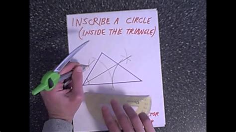 geometry construction inscribe circumscribe circles youtube