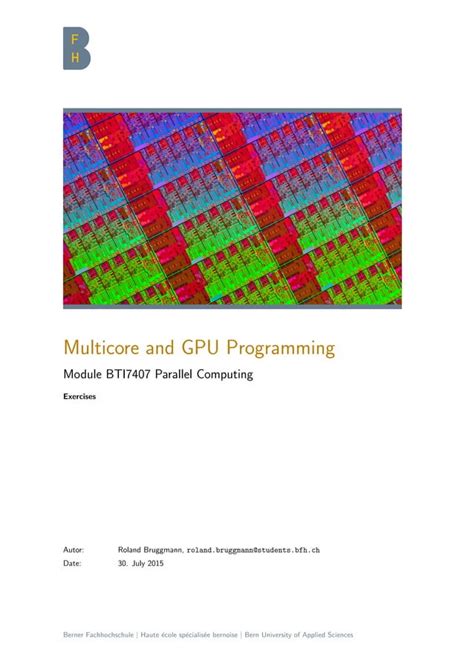 multicore and gpu programming pdf