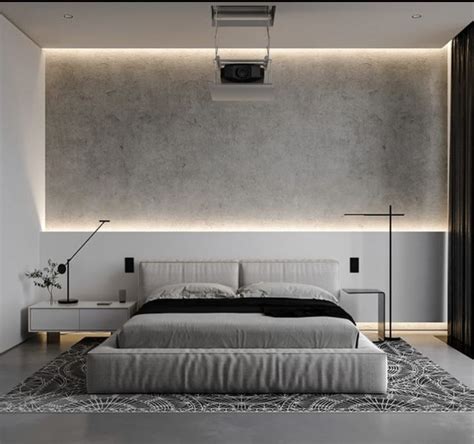 A Large Bed Sitting In The Middle Of A Bedroom Next To A Tall Glass Window