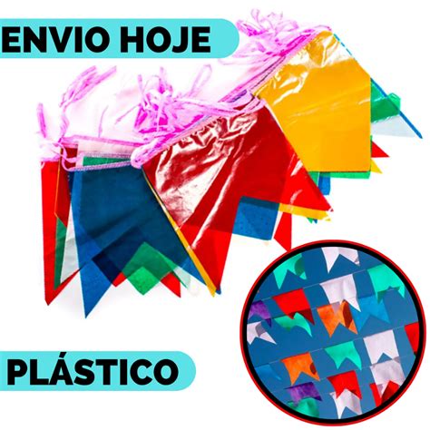 Kit Metros Bandeirinha De Pl Stico Festa Junina S O Jo O