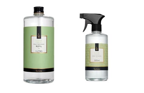 Água Perfumada Tecido refil 1l spray 500 Ml Capim Limão Via Aroma