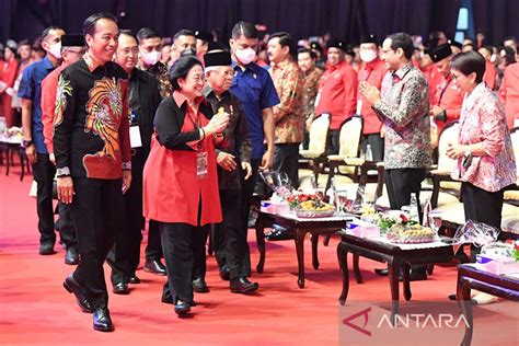 Presiden Dan Wapres Buka Acara HUT Ke 50 PDI Perjuangan ANTARA News