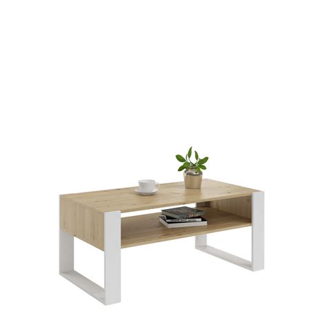 Ława stolik kawowy KAJA artisan biały loft retro MATKAM Sklep EMPIK