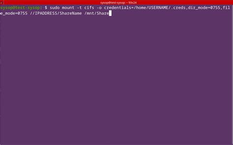 How To Mount An SMB Samba Share In Linux With Cifs Utils Format