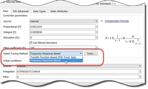 frequency response based tuning matlab and simulink mathworks españa