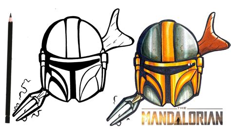 COMO DIBUJAR MANDALORIAN DE STAR WARS YouTube