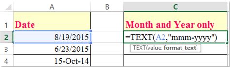How To Extract Month And Year Only From Date In Excel