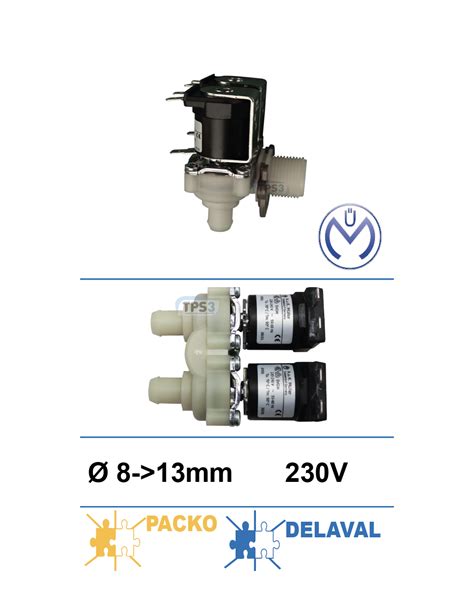 Electrovanne d arrivée d eau double coudée Müller 230V DN8 13