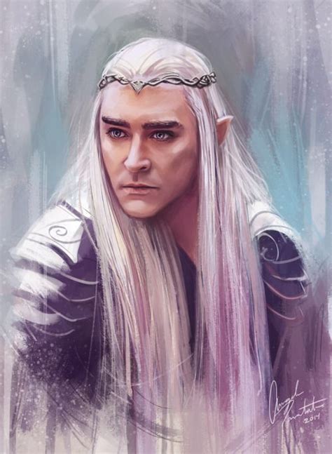 Lee Pace Fan Art Thranduil Tolkien Art Movie Artwork