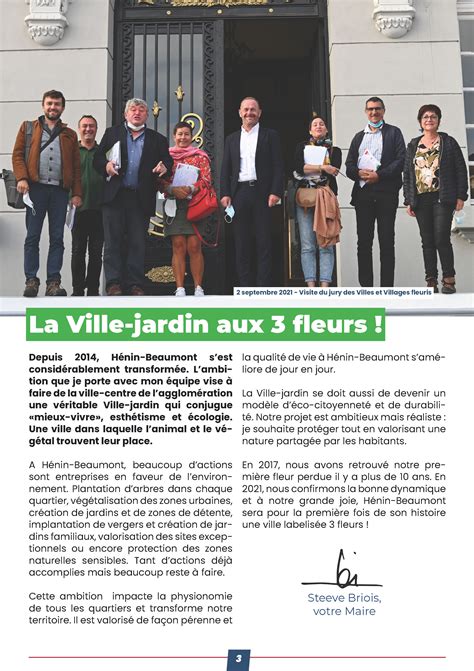 Ville d Hénin Beaumont Blog Archive Edito du Maire Novembre 2021