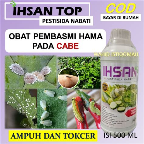 Jual Ml Ihsan Top Pestisida Pembasmi Hama Tanaman Cabe Pembasmi