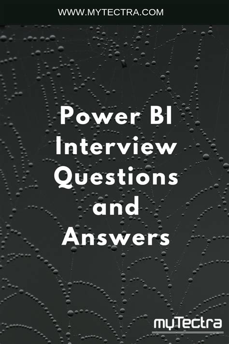 Power Bi Interview Questions And Answers Top Power Bi Interview