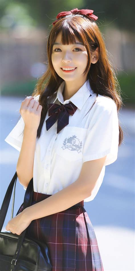 JK制服少女户外清纯写真 tt98图片网
