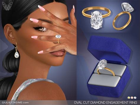 Feyona S Oval Cut Diamond Solitaire Engagement Ring Schmuck Sims