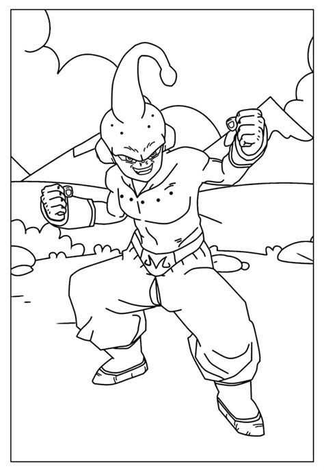 Desenhos Do Majin Boo Para Colorir Bora Colorir
