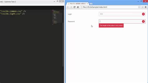 DevExpress DevExtreme HTML5 Widgets Input Validation YouTube