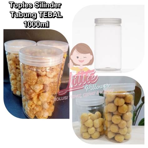 Jual 1L ISI 10 TOPLES PLASTIK 1000ML TOPLES TABUNG TOPLES KUE
