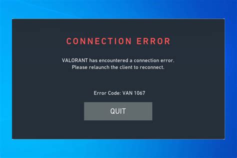 van 1067 in windows 10 how to fix this valorant error