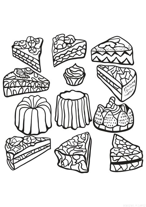 ᐈ Dibujos de PostresTOP 30Animados para colorear