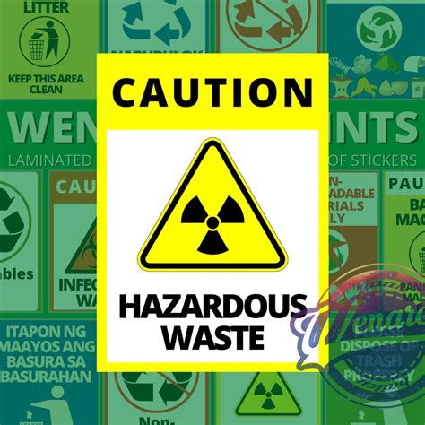 Recycle Biodegradable Bawal Magtapon Reuse Laminated Sign Waterproof