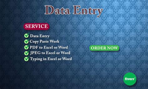 do data entry copy paste excel data entry pdf to excel excel or word by abdulmomin21 fiverr