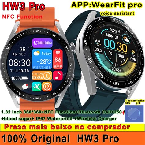 Smartwatch Relógio Smart Bluetooth Original HW3 Pro Assistente De