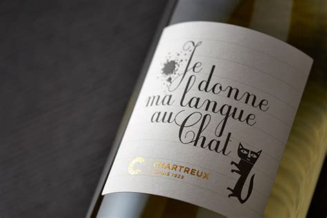 Je Donne Ma Langue Au Chat Wine Label On Behance