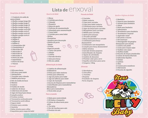 Lista De Enxoval De Bebê Simples E Barato Para Imprimir Cultura Notícias