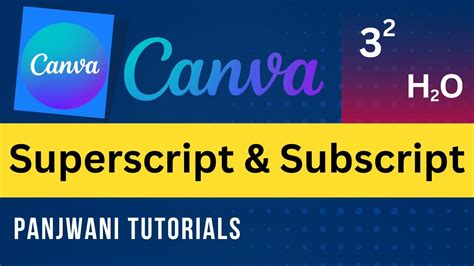superscript and subscript in canva canva tutorial in hindi youtube