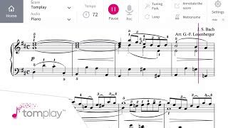 Bach Aria Suite N3 En Re Majeur BWV 1068 Piano