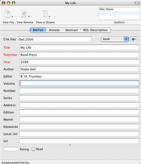Making A Bib File With BibDesk CIS Help Desk Reed College