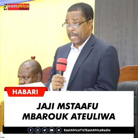 EastAfricaTV On Twitter UTEUZI Rais SuluhuSamia Amemteua Jaji