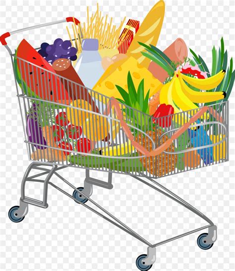 Supermarket Cartoon PNG 2104x2430px Grocery Store Bag Cart Food