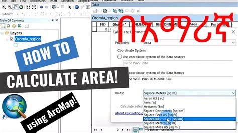 How To Calculate The Area And Perimeter Of A Polygon In Arcgis Youtube