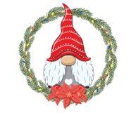 Christmas Gnome Clipart Eps Png Jpeg Nordic