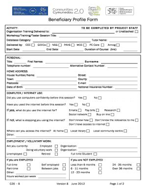 Beneficiary Nomination Form Template