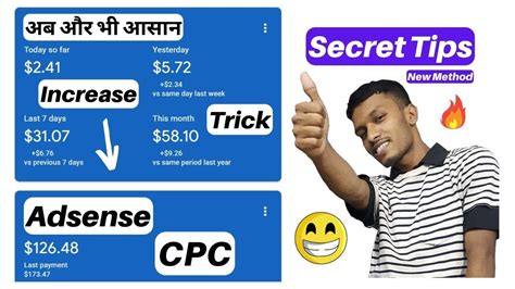 How To Increase Adsense Cpc My Secrets Tips How To Increase
