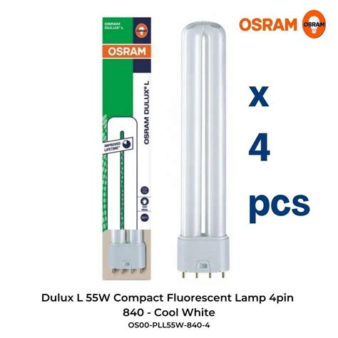 Osram Fluorescent Lamp Bulb Dulux L 55W 840 2G11 Lumilux 4000K Cool