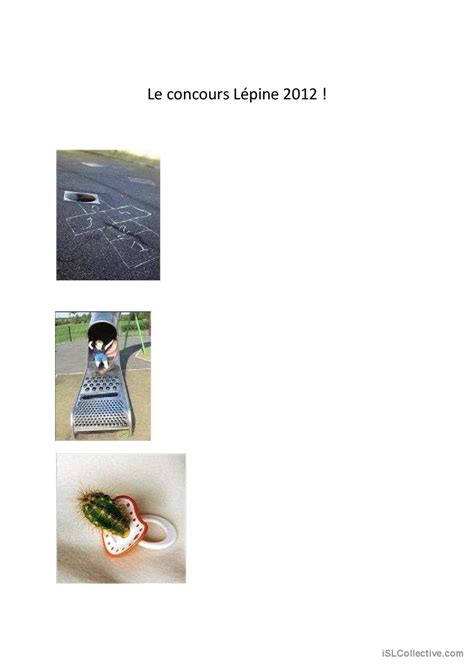 Concours L Pine Briser Glace Fran Ais Fle Fiches Pedagogiques Pdf Doc