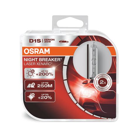Osram Night Breaker Laser Xenarc 200 D1S 2 Lâmpadas TopLâmpadasAuto