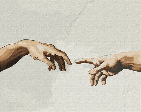 Painting By Numbers Creation Of Adam Michelangelo Kho