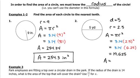 how to find area of circle using radius haiper
